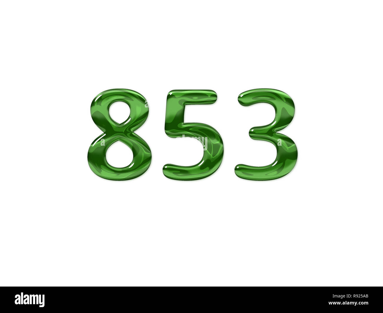 Green Number 853 Isolated White Background Stock Photo Alamy green-number-853-isolated-white-background-stock-photo-alamy
