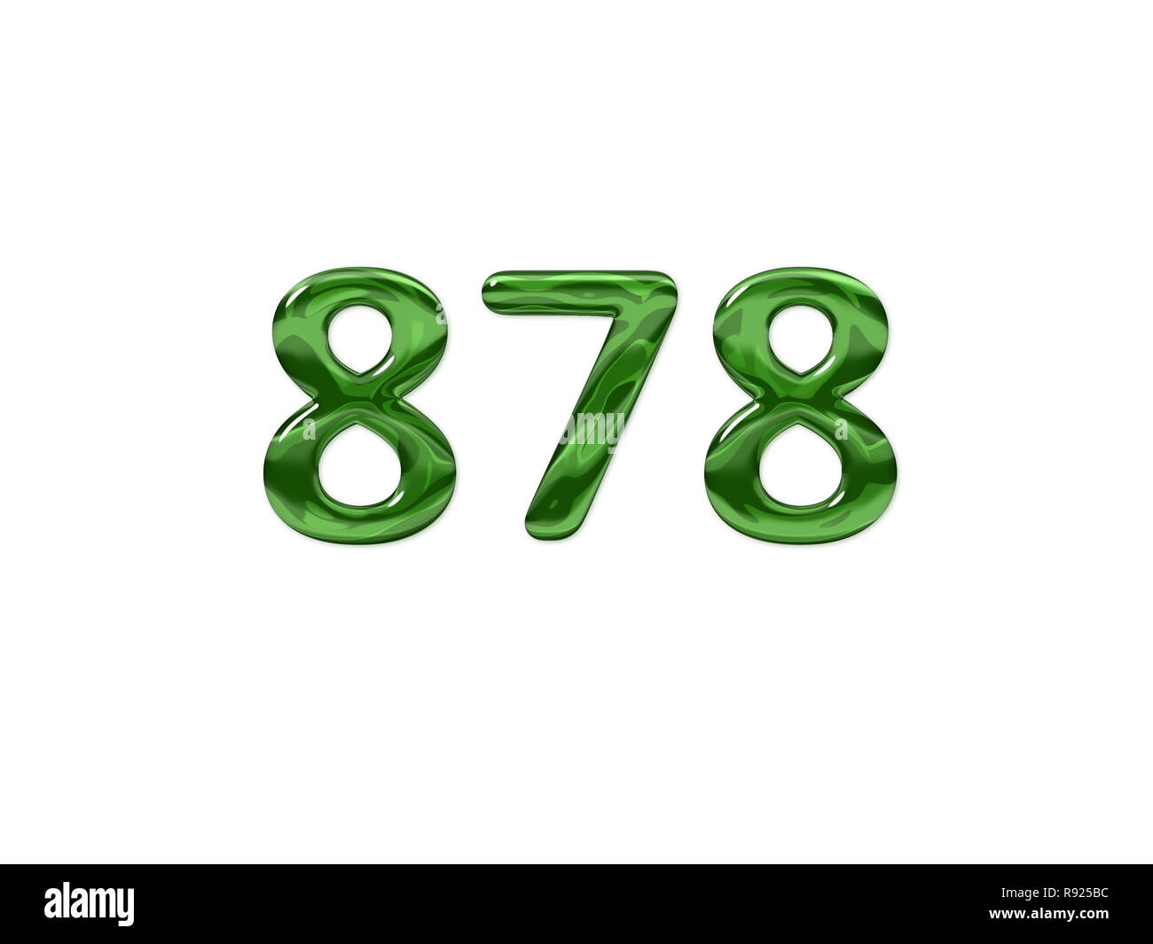 3d number 878 hi-res stock photography and images - Alamy