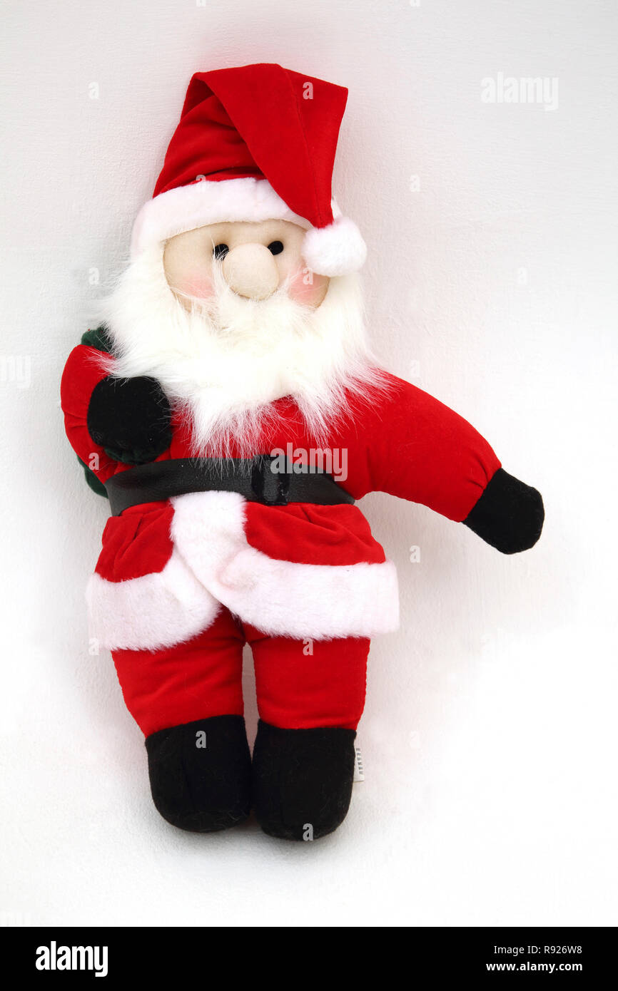 Festive Soft Toy Santa Claus Stock Photo - Alamy