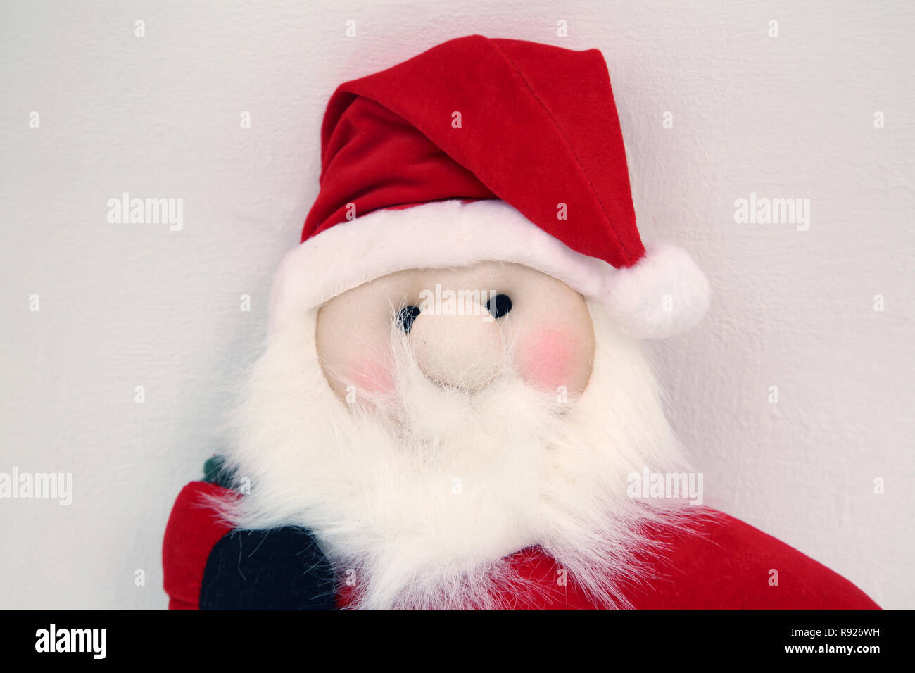 Festive Soft Toy Santa Claus Stock Photo - Alamy