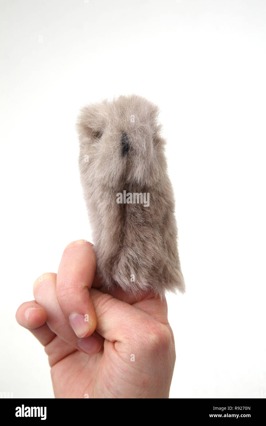 Vintage Faux Fur Mouse Finger Puppet Stock Photo - Alamy