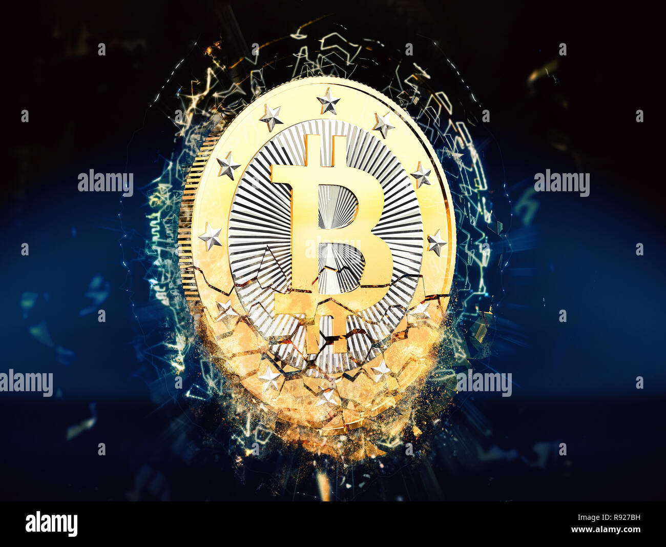 Concept shattered economy hi-res stock photography and images - Alamy