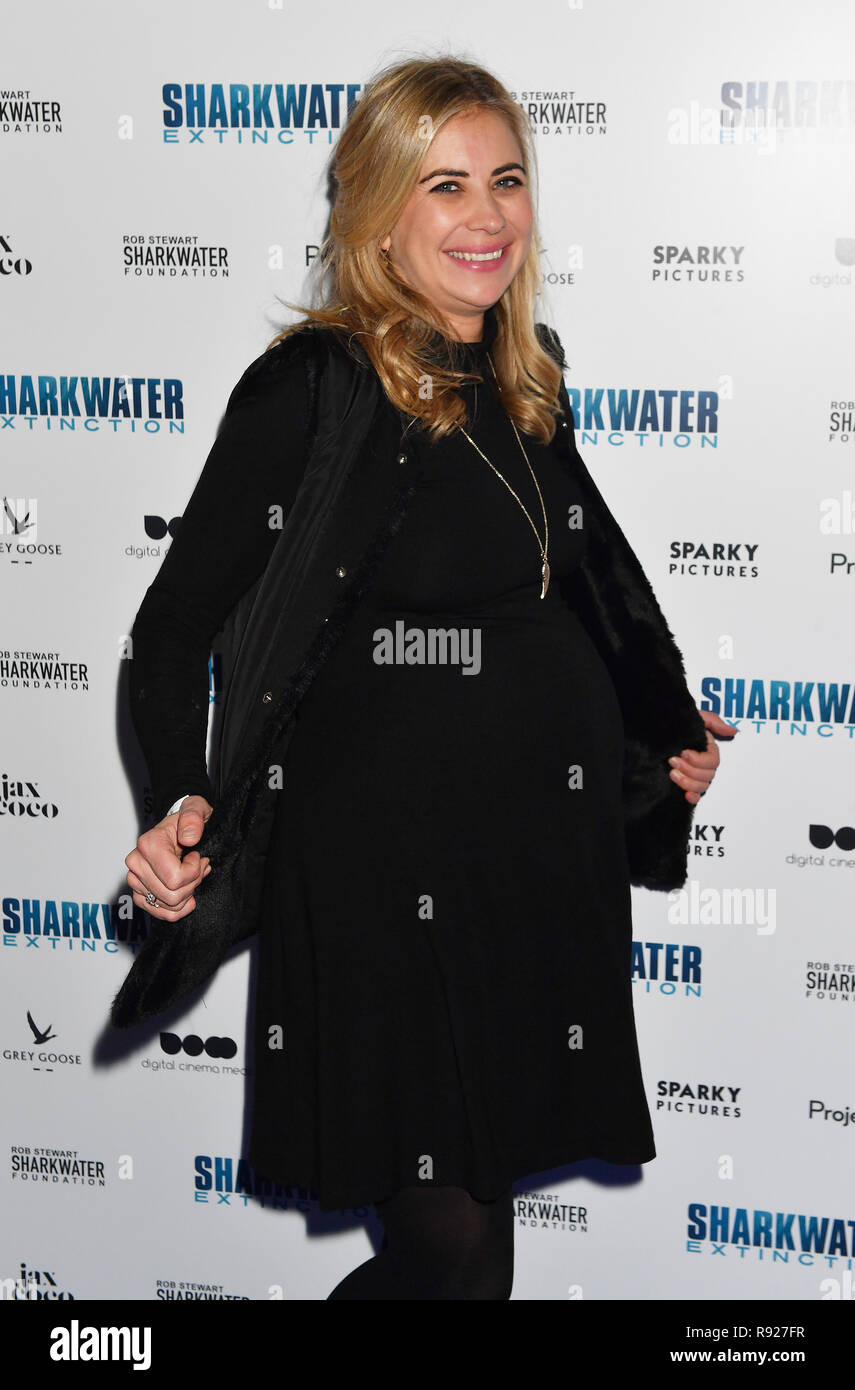 Holly Branson, who is expecting a baby in 10 days time, arrives for the ...