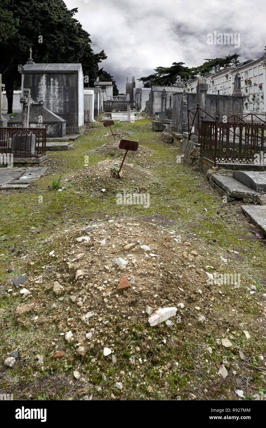 Old european cemetery with abandoned tombs Stock Photo - Alamy