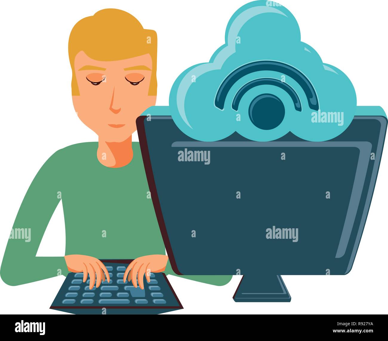 Net pc image Stock Vector Images - Alamy