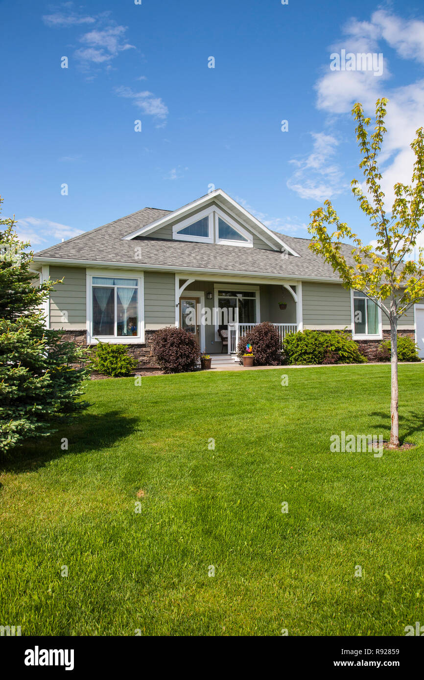 Well-kept home in Big Fork, Montana, USA Stock Photo - Alamy
