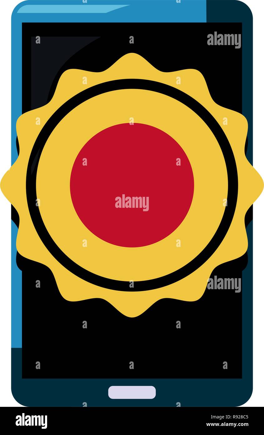 online shopping cellphone label white background vector illustration ...