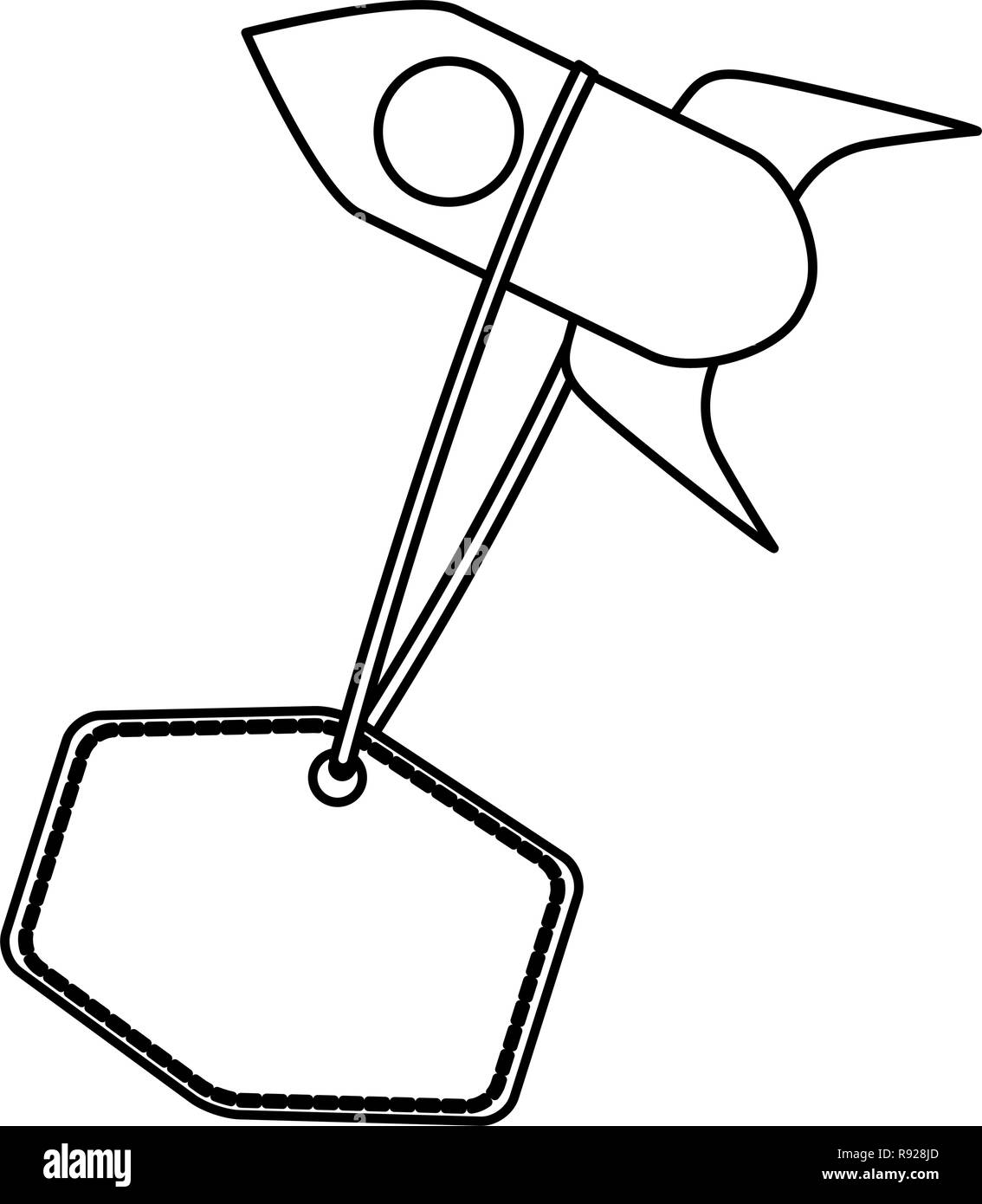 online shopping rocket tag price vector illustration outline Stock ...