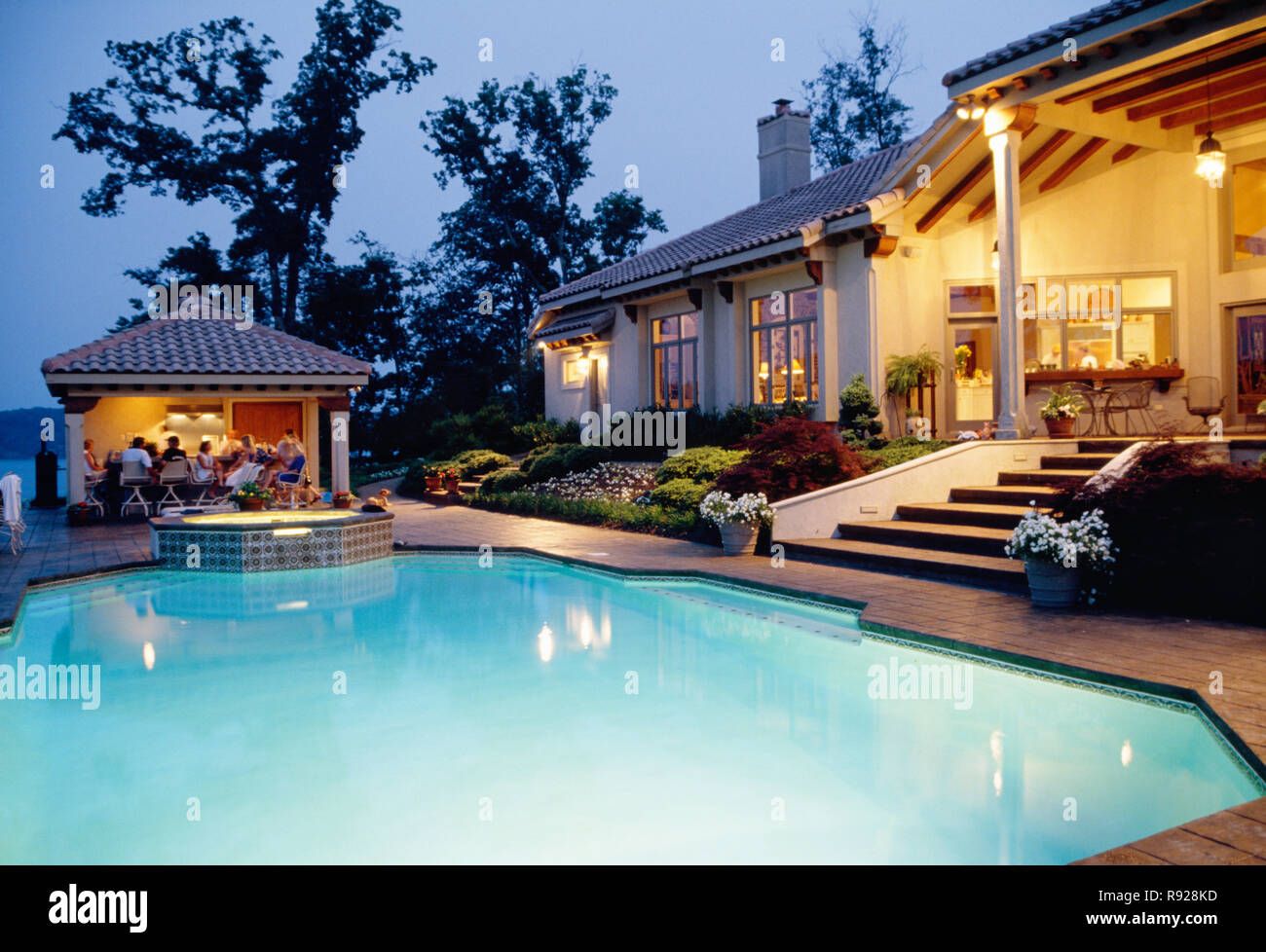 Home Swimming Pools Night