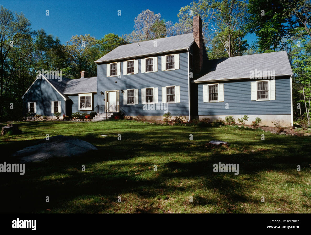 Sprawling Colonial style house in Madison, Connecticut, USA Stock Photo ...