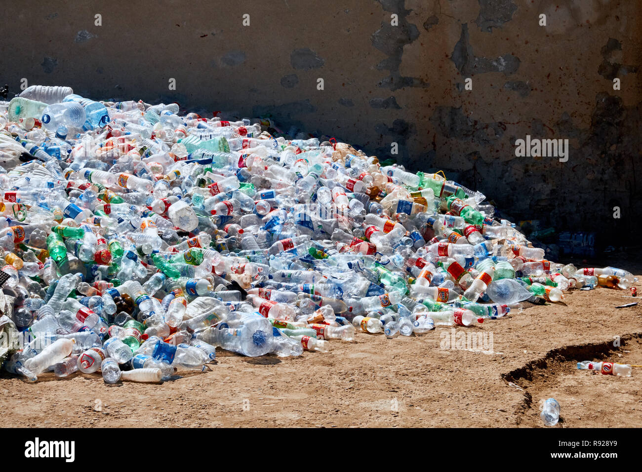 Bukhara, Uzbekistan August 31 2018: Plastic Bottle Trash. Waste ...