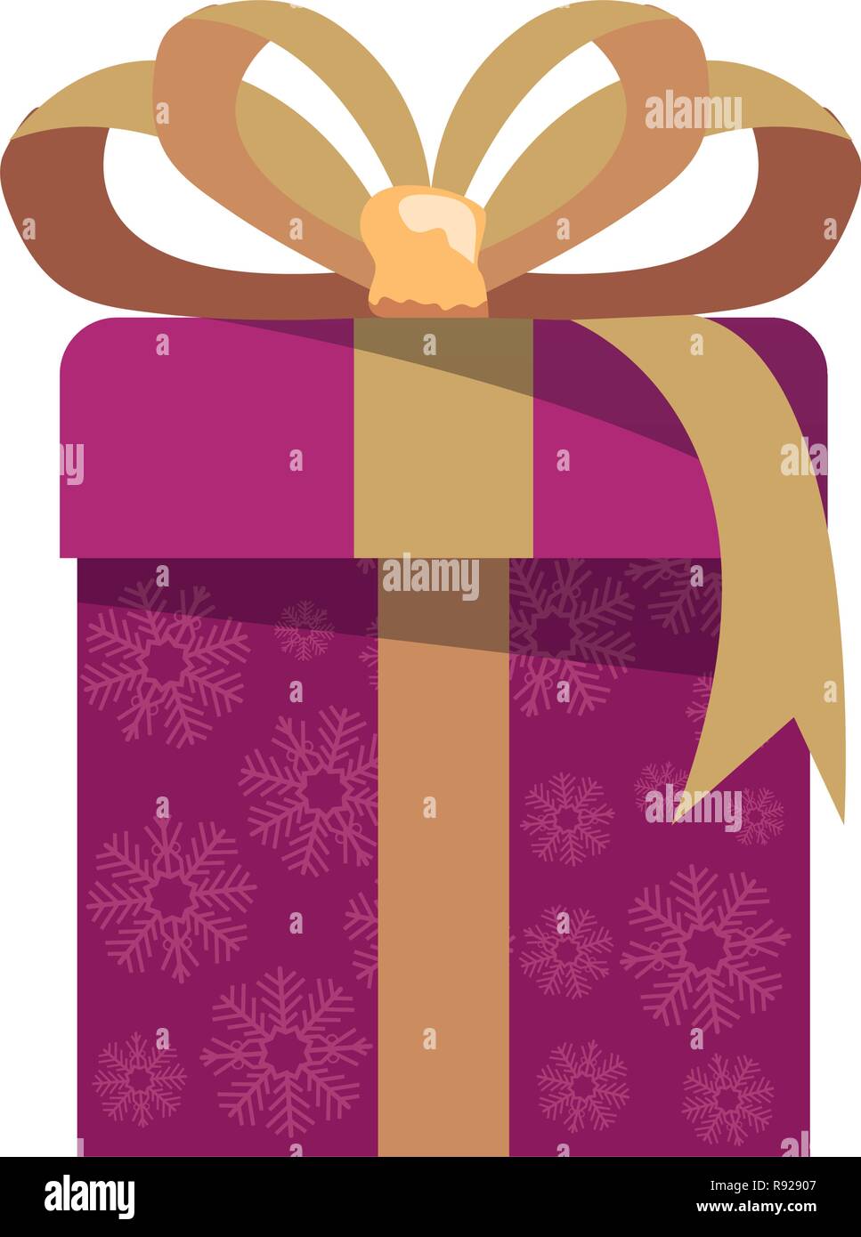gift box bow decoration celebration vector illustration Stock Vector ...