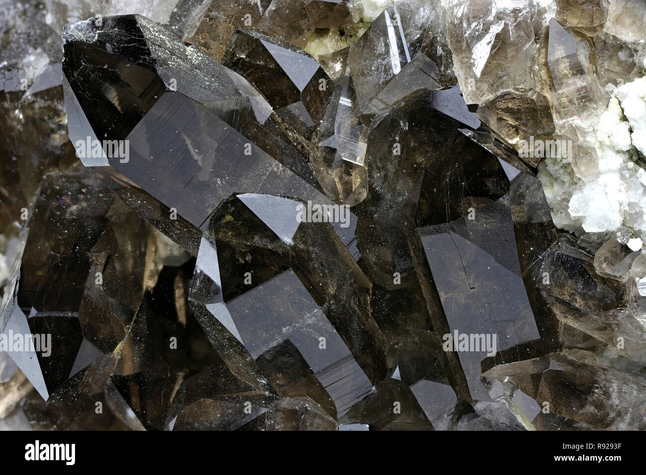 smoky quartz from Mount Galenstock, Uri, Switzerland Stock Photo - Alamy
