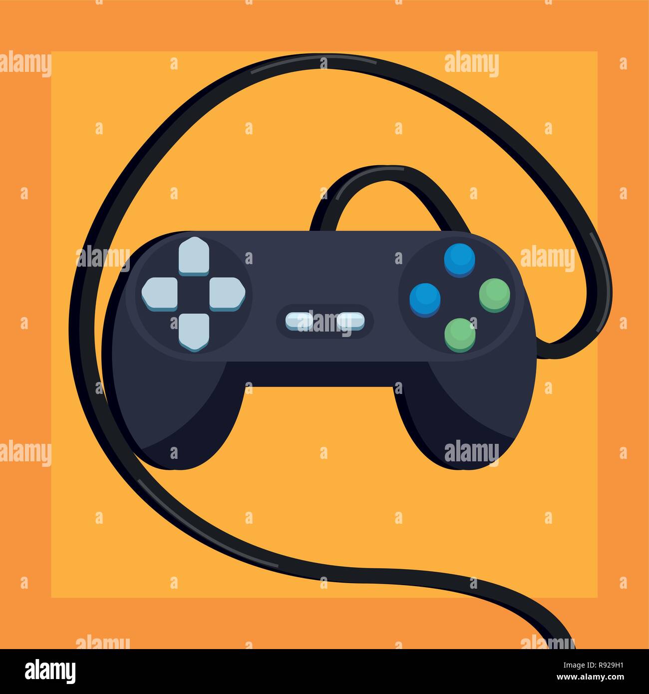 video game control play frame background vector illustration Stock ...