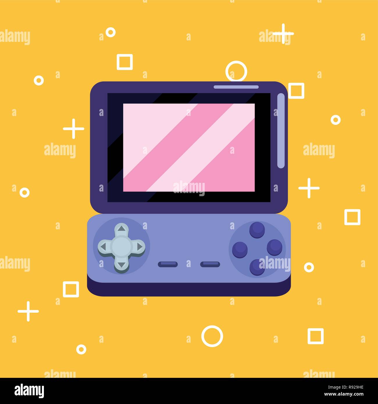 nintendo video game symbols background vector illustration Stock Vector ...