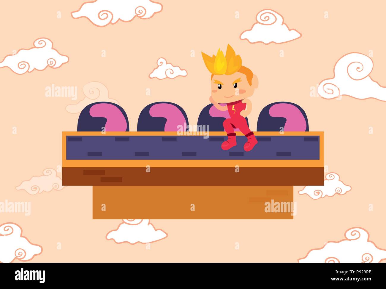 video game base bad boy high pass level vector illustration Stock ...
