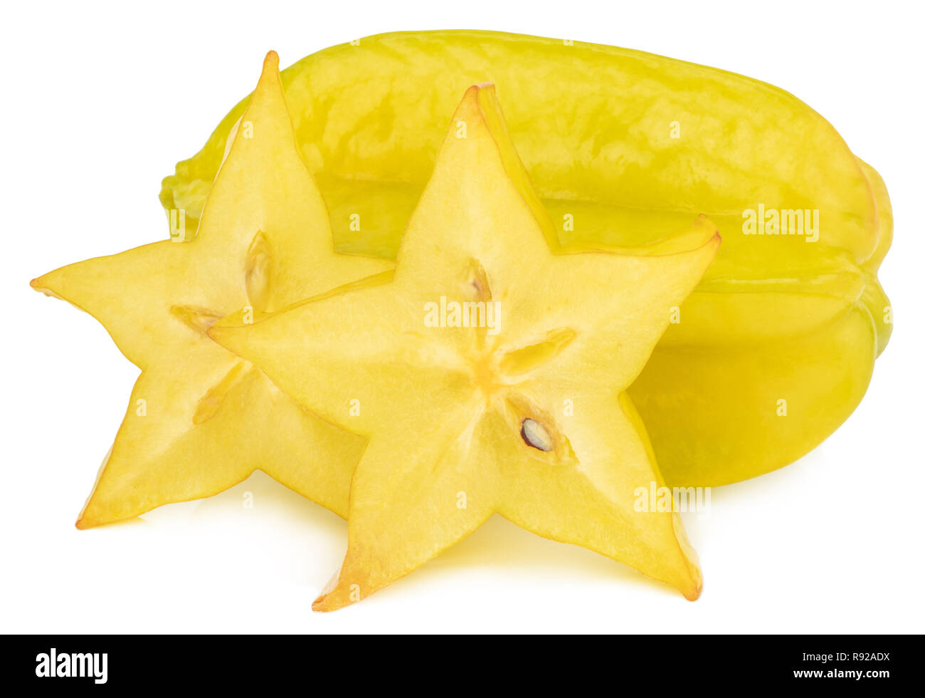 star fruit carambola or star apple ( starfruit ) isolated on white ...