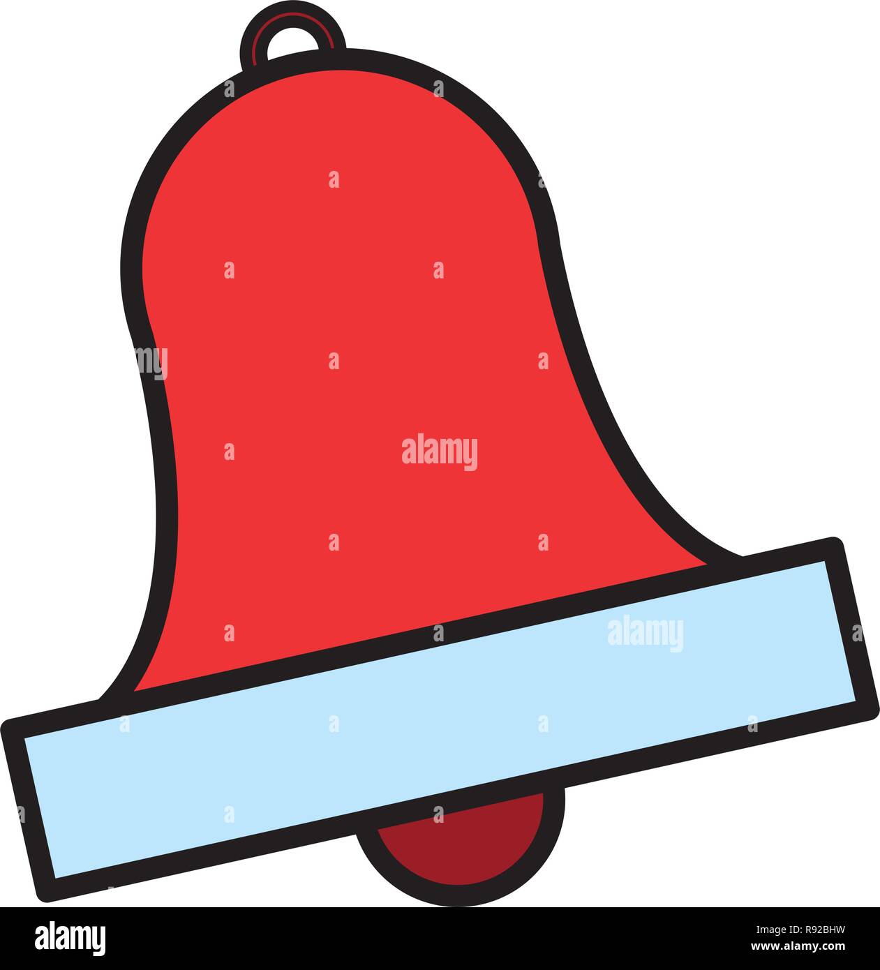 bell icon over white background, vector illustration Stock Vector Image ...