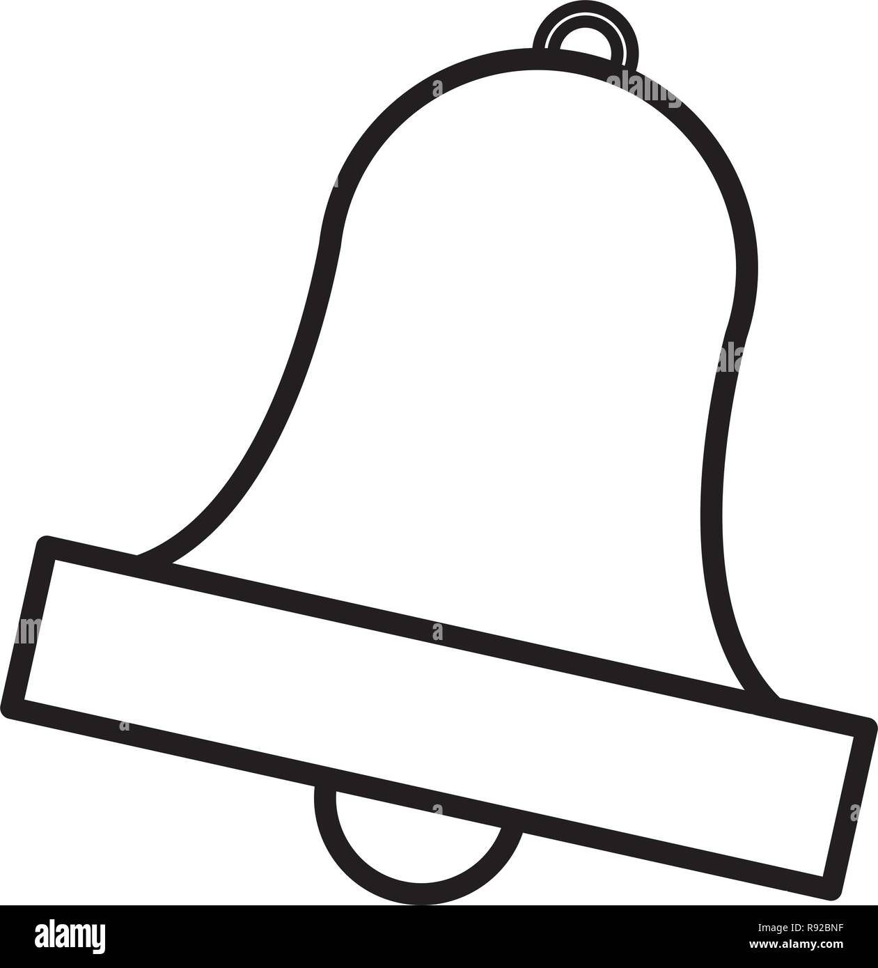 bell icon over white background, vector illustration Stock Vector Image ...