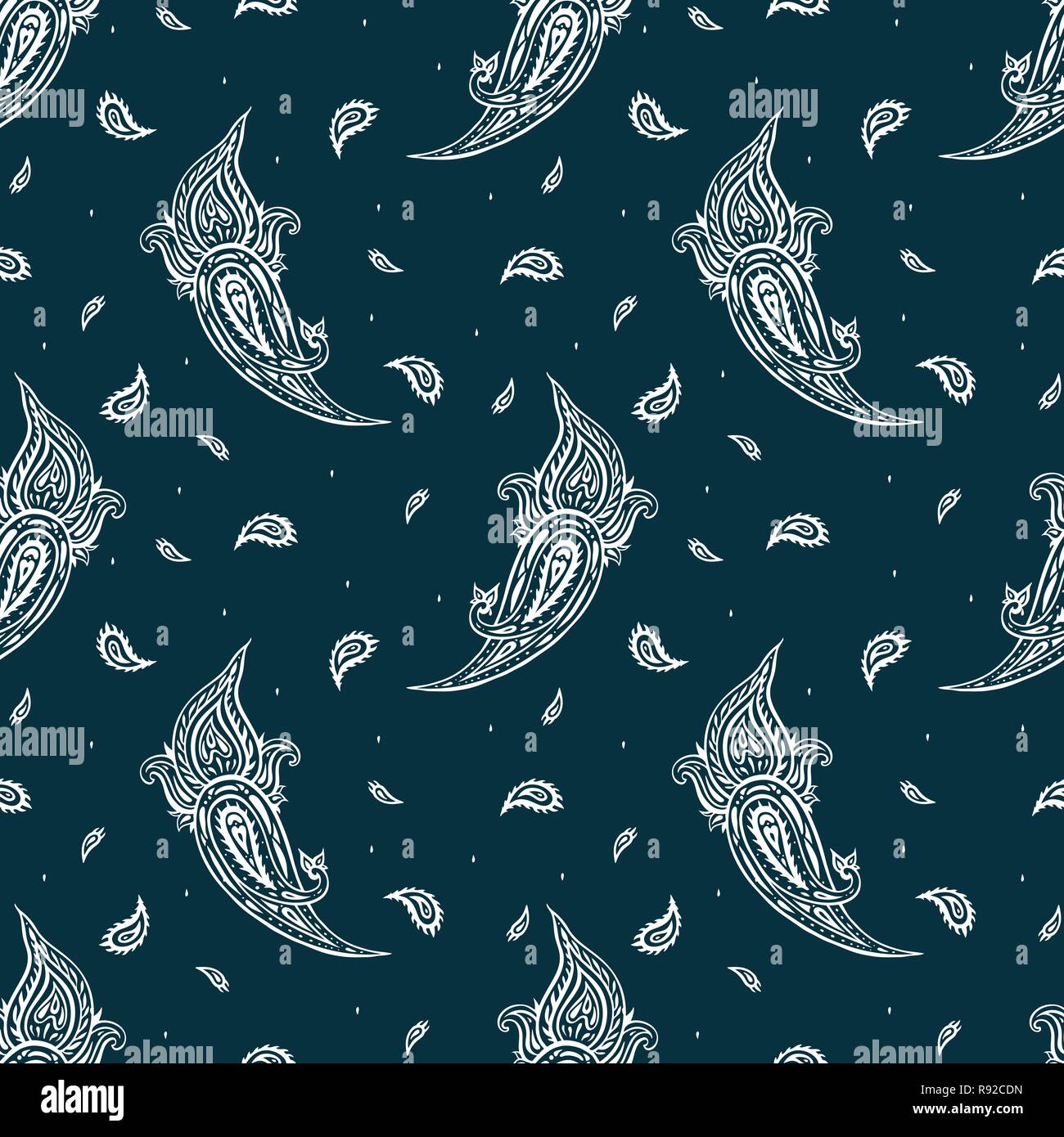 Paisley, Abstract Flower. Hand Drawn luxury old fashioned floral ...