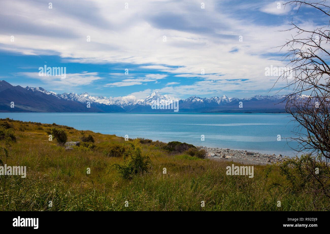 The Scenic MacKenzie District, South Island, New Zealand Stock Photo ...