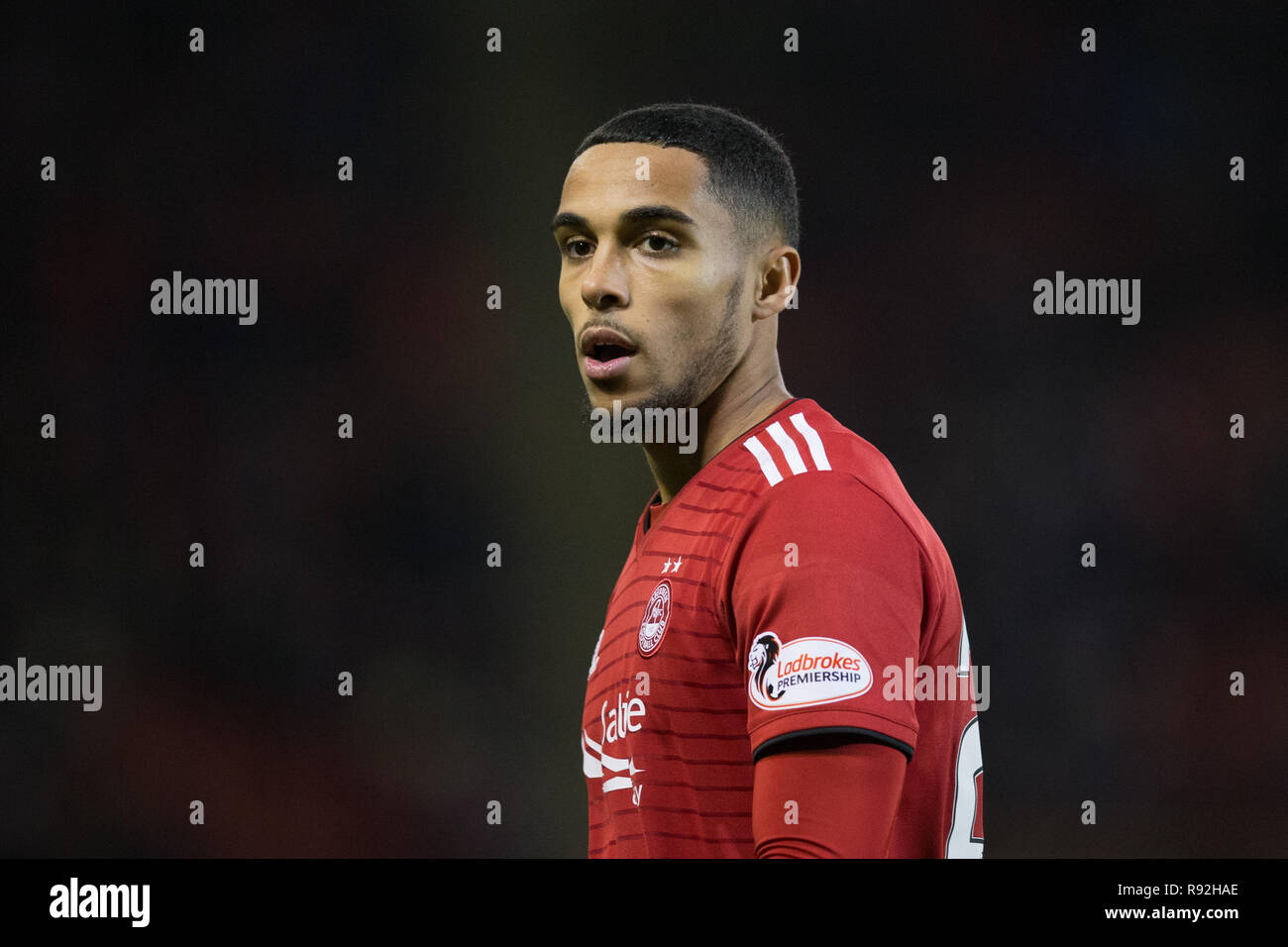 Pittodrie Stadium, Aberdeen, UK. 18th Dec, 2018. Ladbrokes Premiership ...