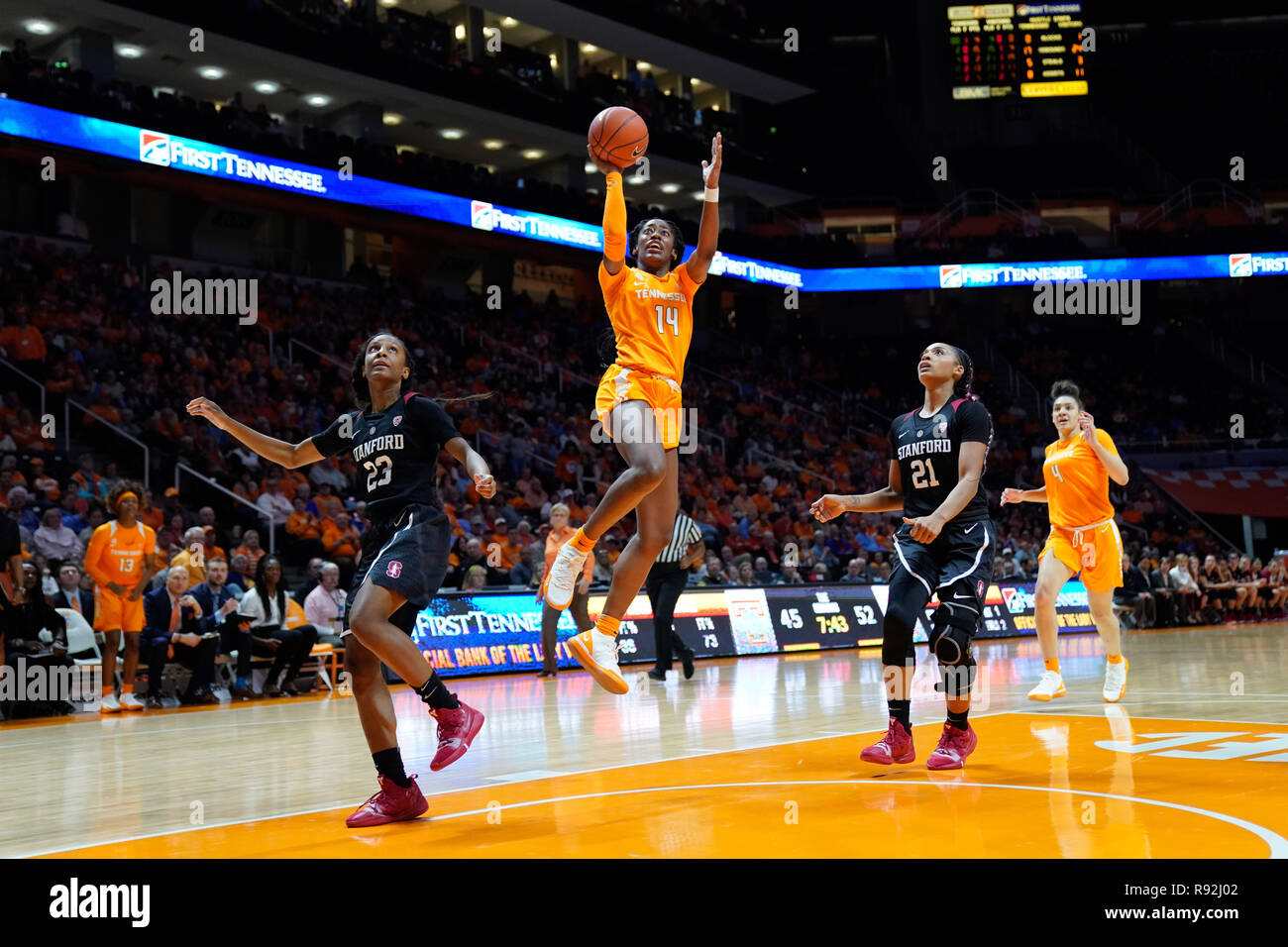 December 18, 2018: Zaay Green #14 of the Tennessee Lady Volunteers ...