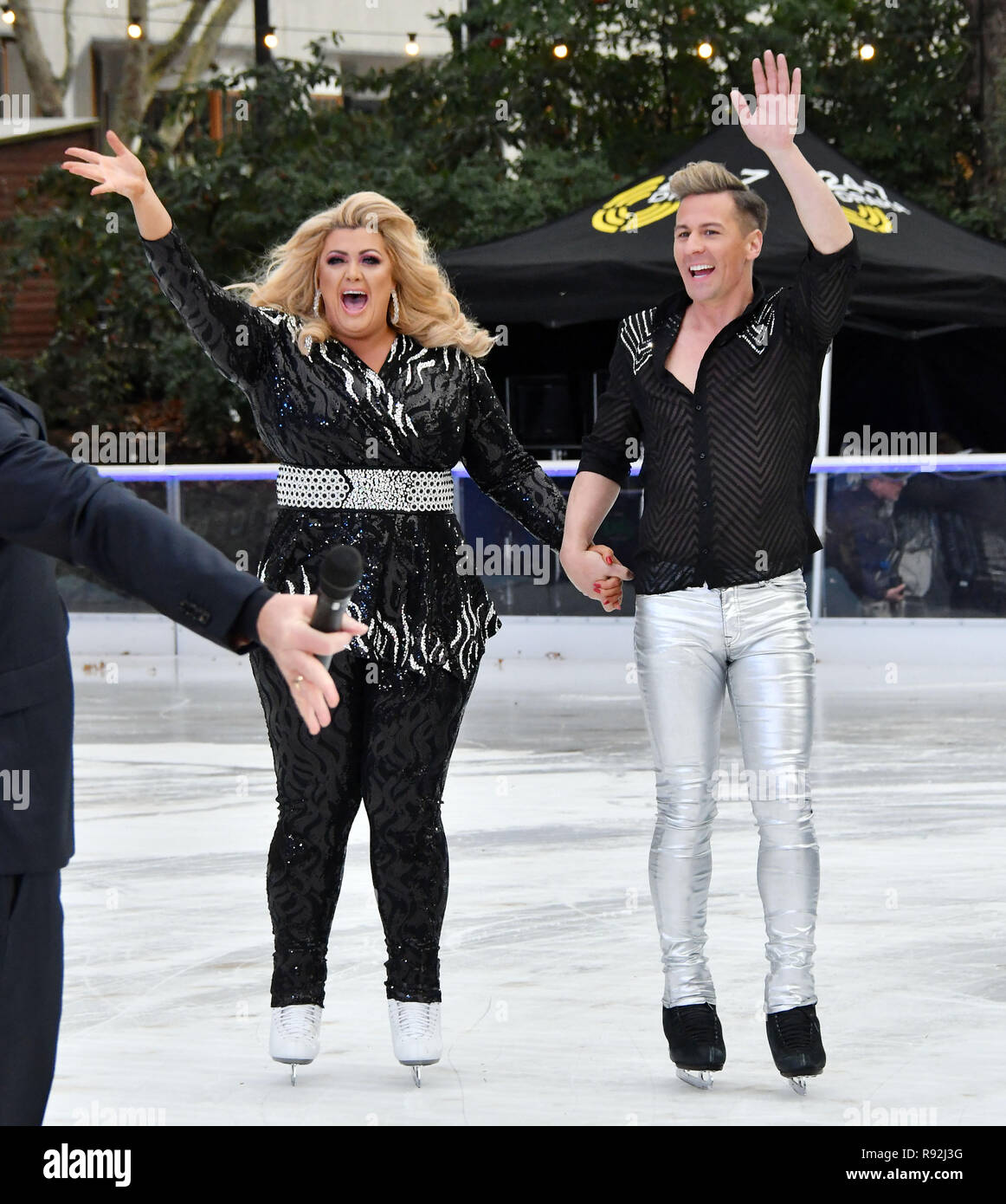 London, UK. 18th December, 2018. Gemma Colins, Matt Evers at launch to ...