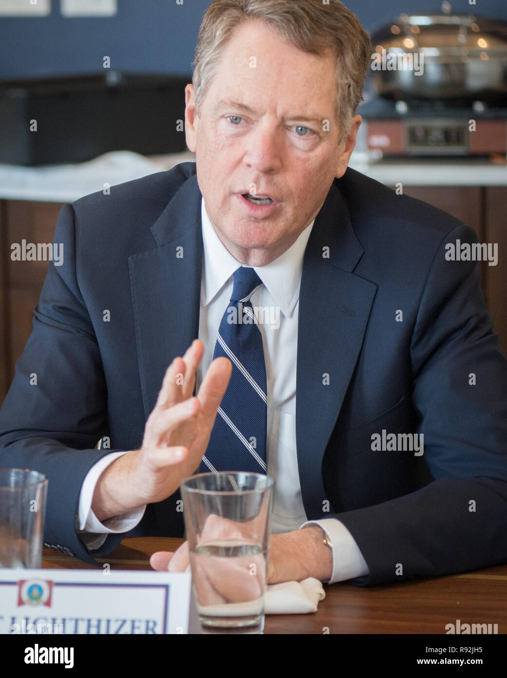U.S. Trade Representative Robert E. Lighthizer during a meeting with ...