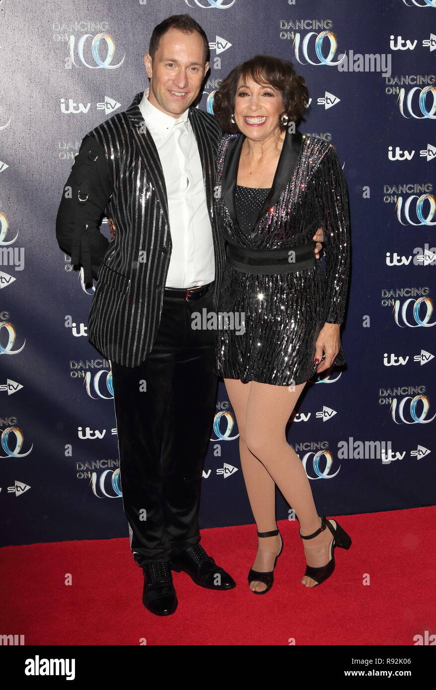London, UK. 18th Dec, 2018. Didi Conn and Lukasz Rozycki at the Dancing ...