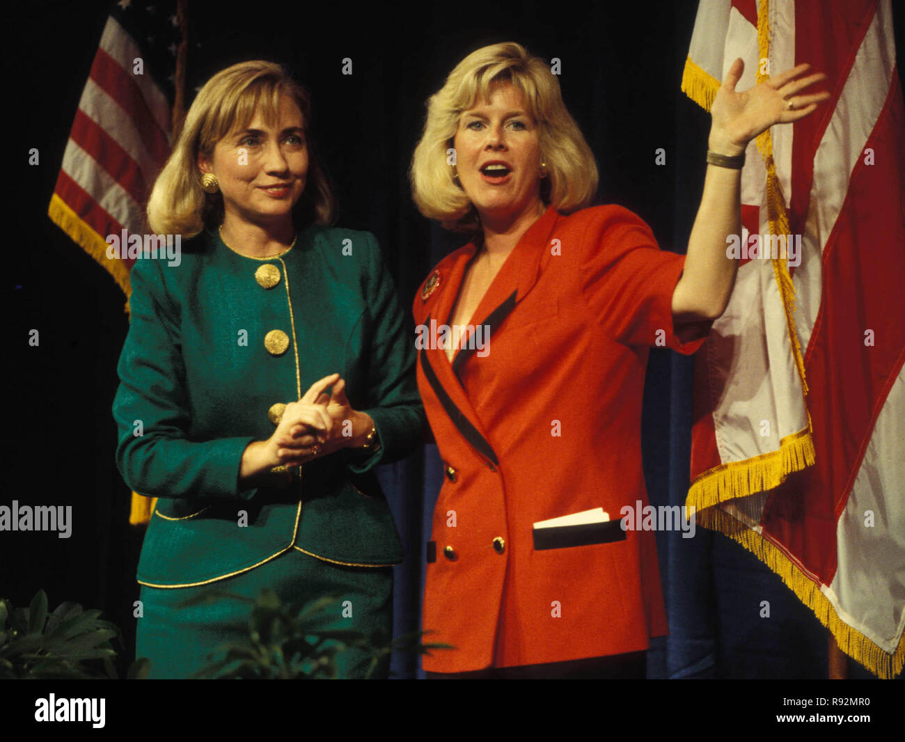 Hillary Clinton Tipper Gore High Resolution Stock Photography and ...