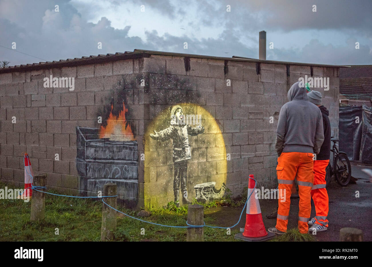 Port Talbot, Wales, UK. 19th December, 2018. Local residents of Taibach ...
