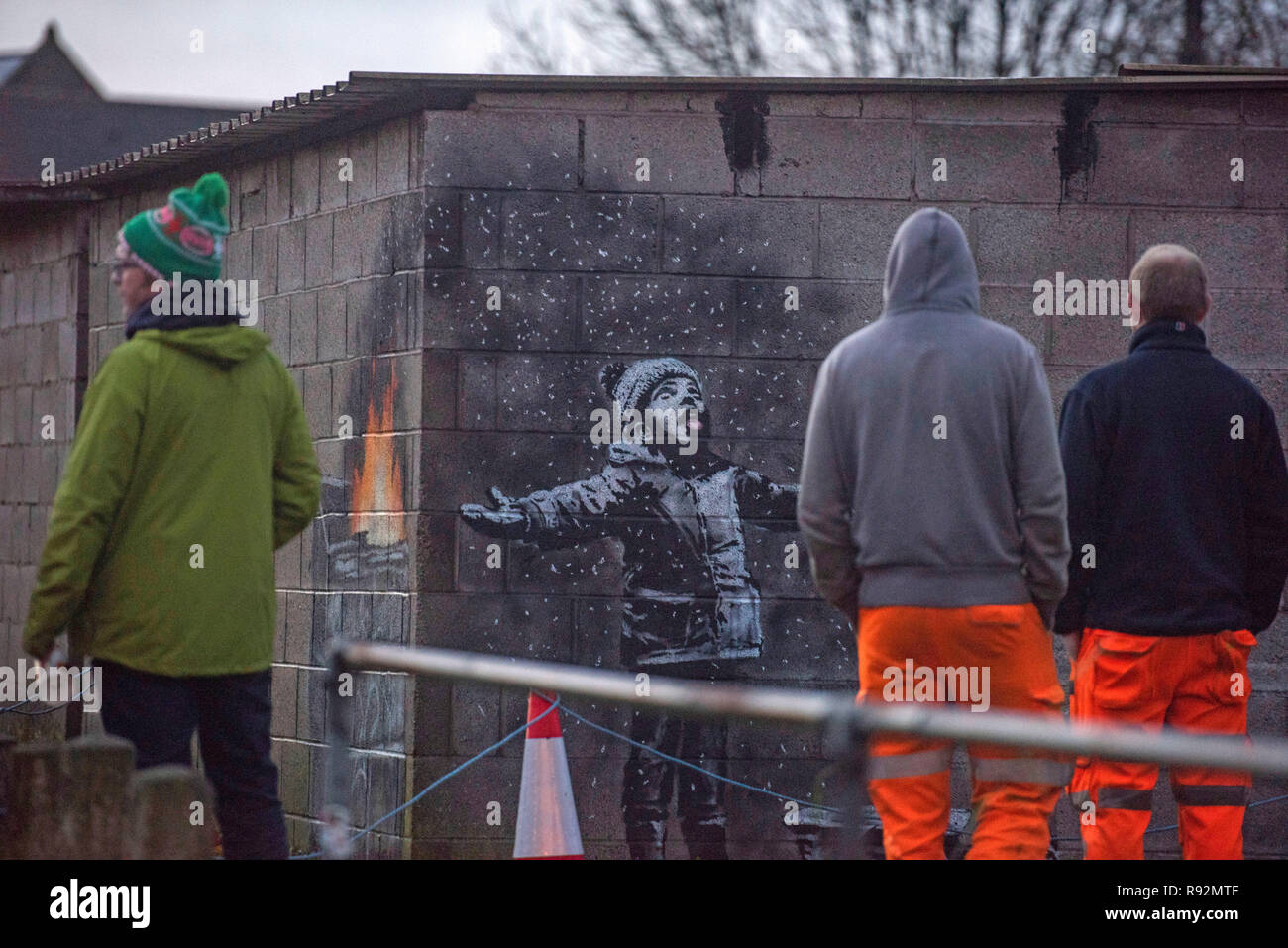 Port Talbot, Wales, UK. 19th December, 2018. Local residents of Taibach ...