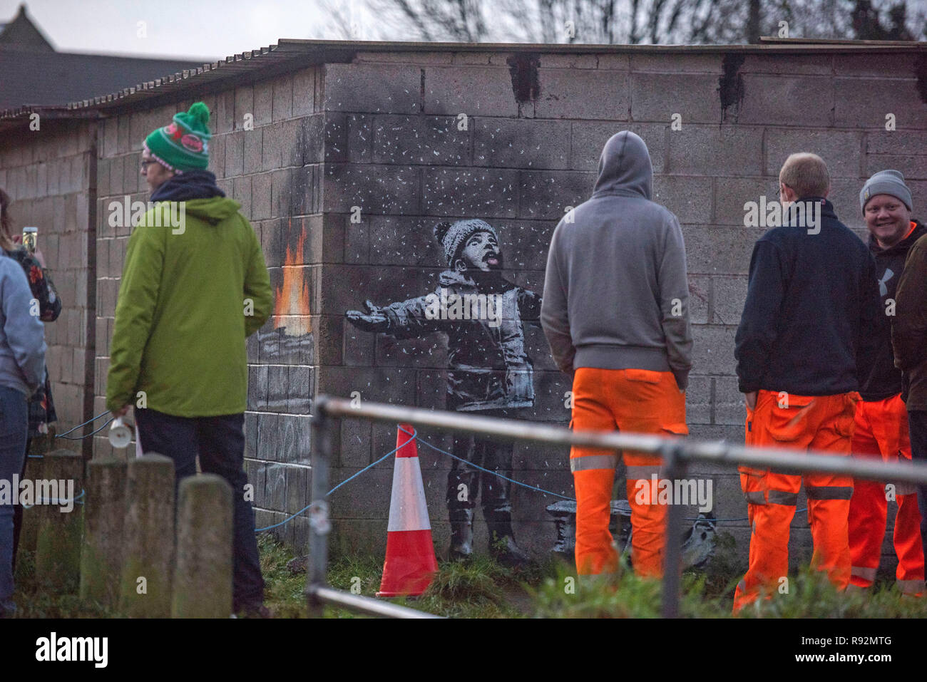 Port Talbot, Wales, UK. 19th December, 2018. Local residents of Taibach ...