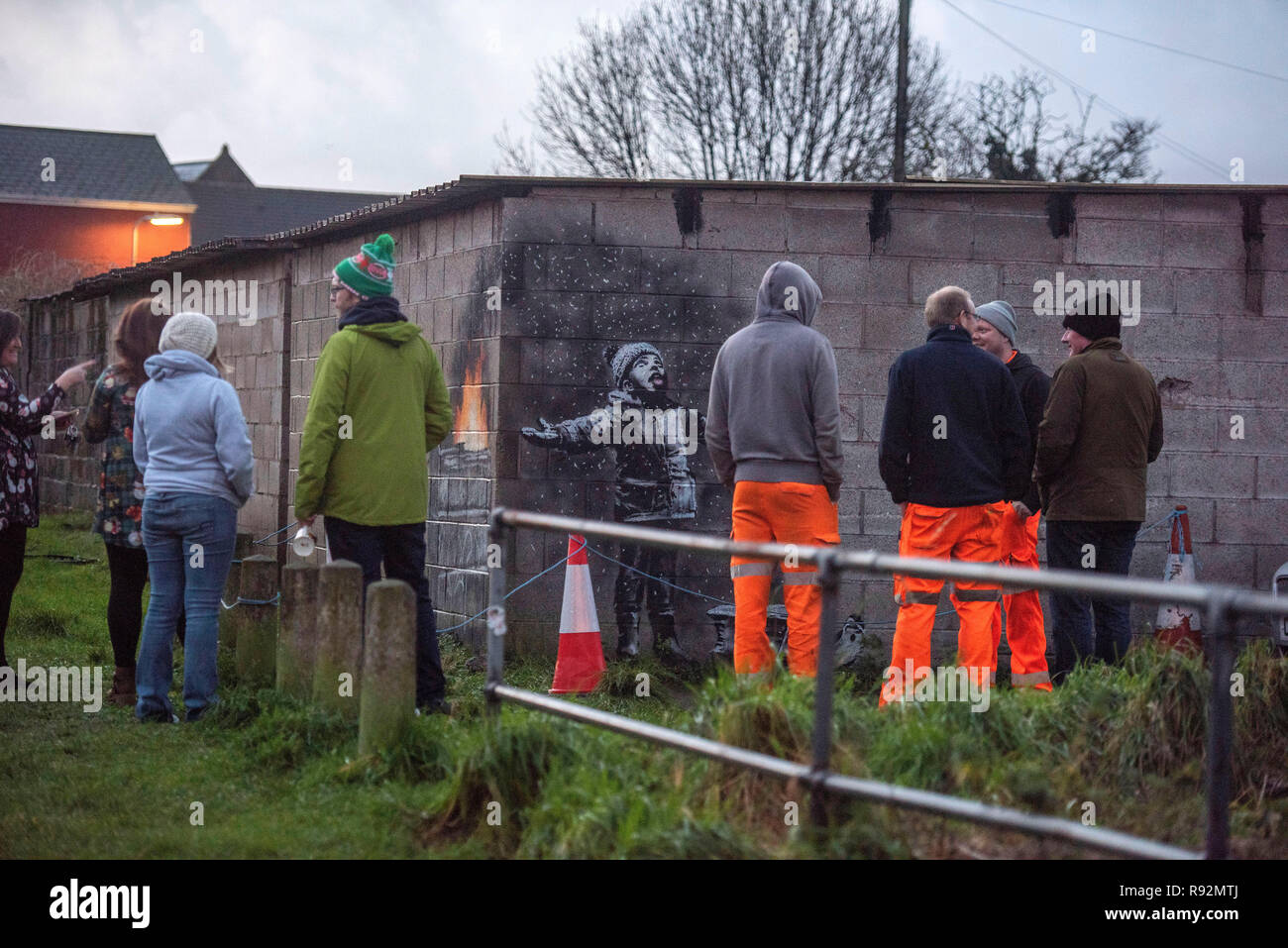 Port Talbot, Wales, UK. 19th December, 2018. Local residents of Taibach ...