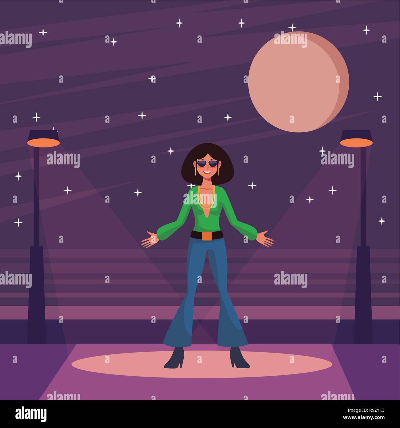 Crazy dancing street Stock Vector Images - Alamy