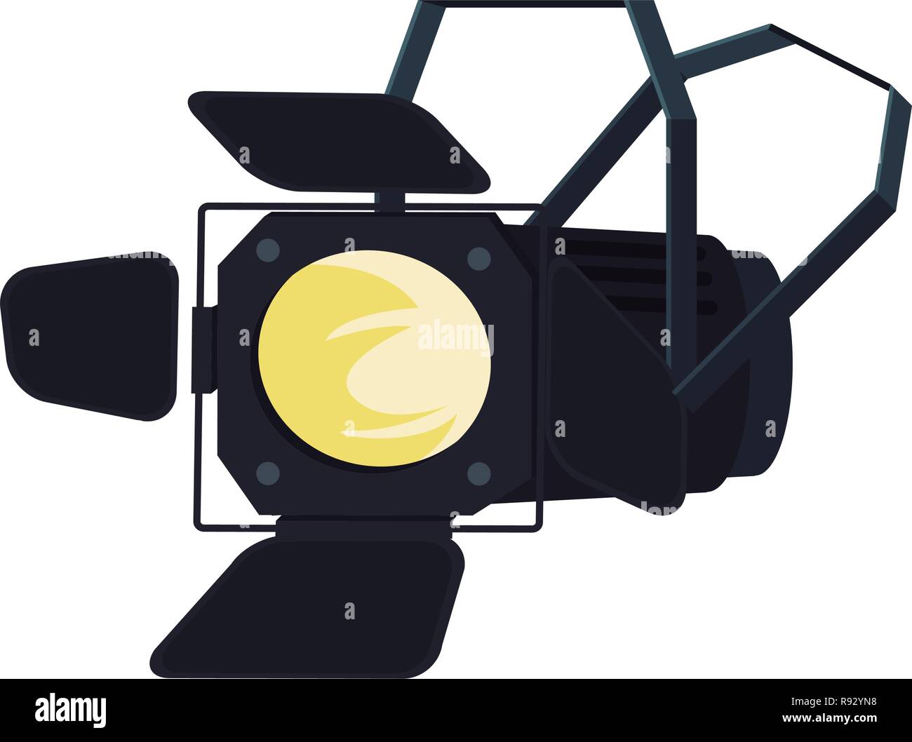 Stage light lamp Stock Vector Image & Art - Alamy