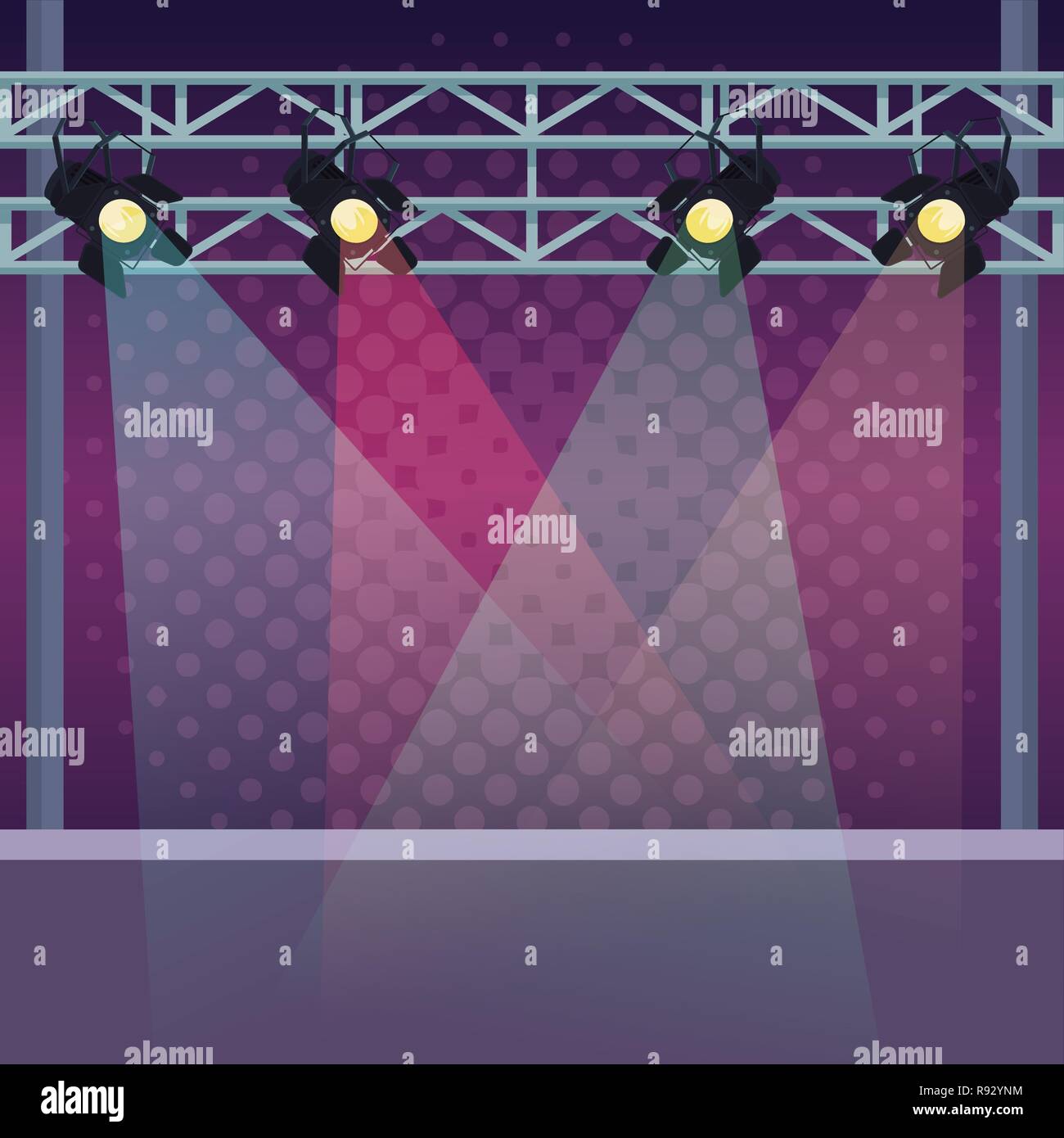 Stage with lights Stock Vector Image & Art - Alamy