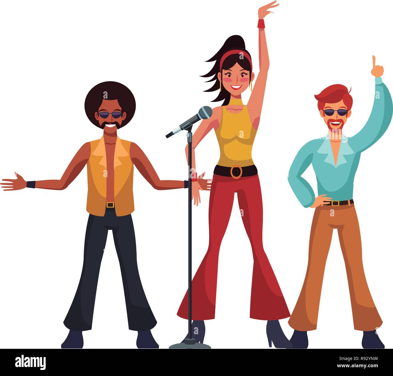 People dance live music Stock Vector Images - Alamy