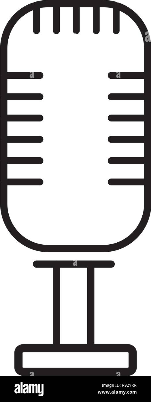 Vintage radio microphone Stock Vector Image & Art - Alamy