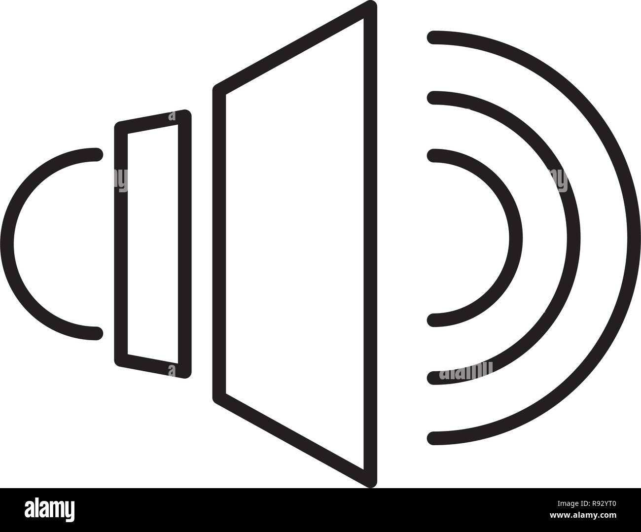 Volume music symbol Stock Vector Image & Art - Alamy