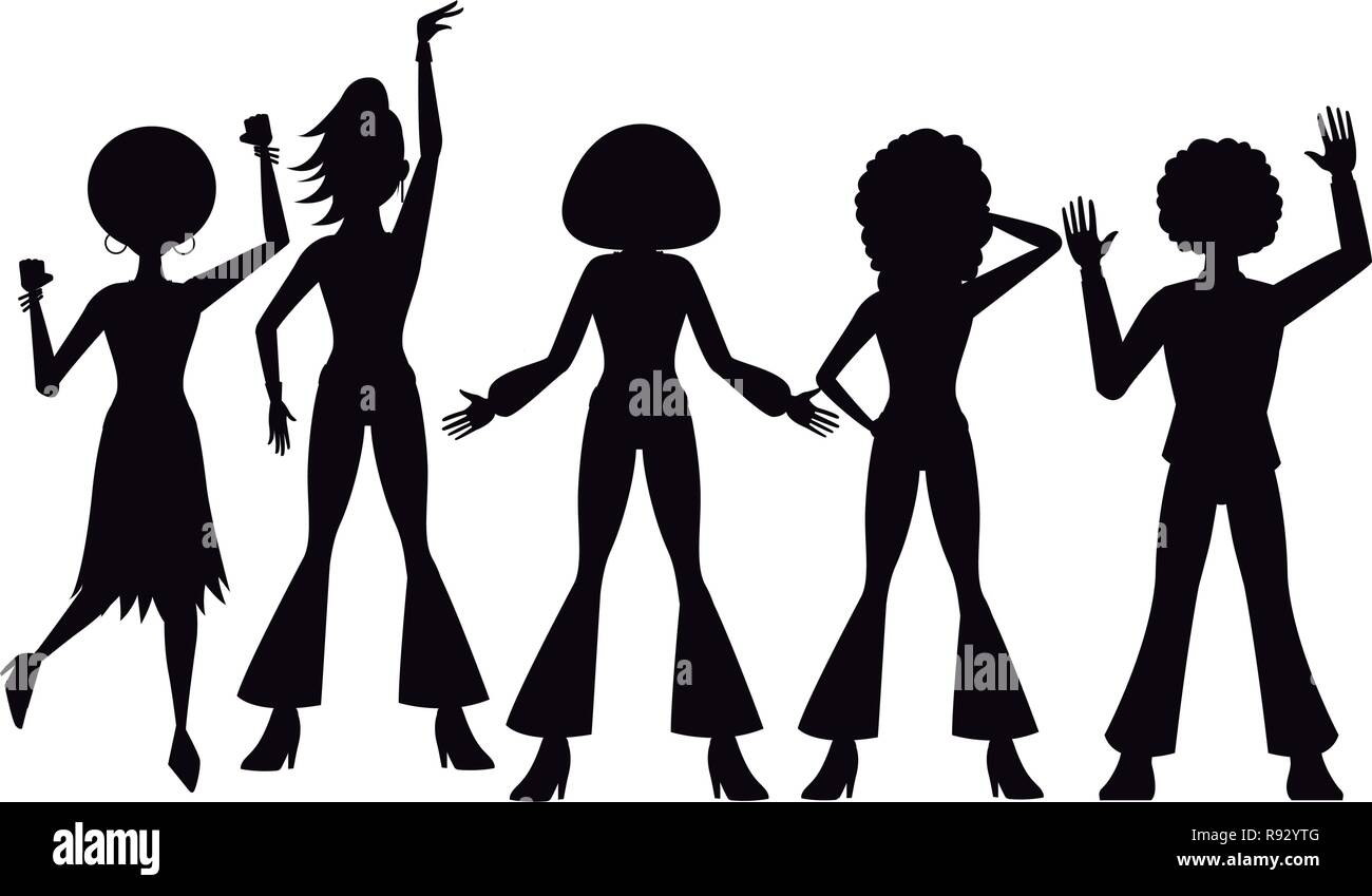 People dancing crowd concert Stock Vector Images - Alamy