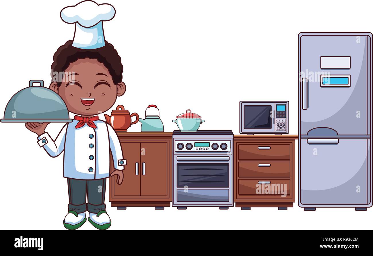 Chef boy cartoon Stock Vector Image & Art - Alamy