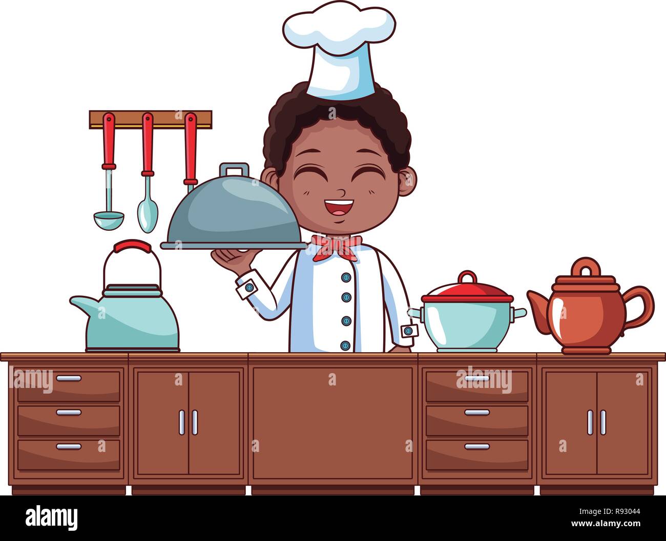 Chef boy cartoon Stock Vector Image & Art - Alamy
