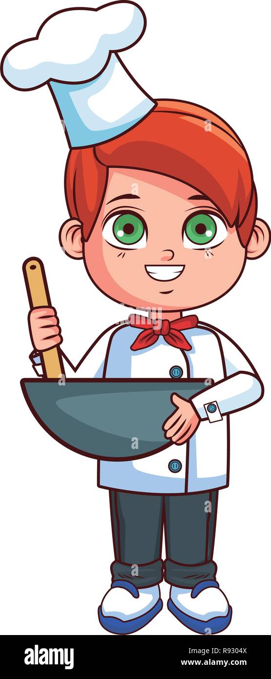Chef boy cartoon Stock Vector Image & Art - Alamy