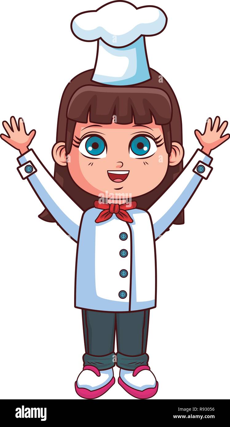Chef girl cartoon Stock Vector Image & Art - Alamy