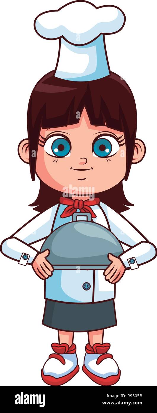 Chef girl cartoon Stock Vector Image & Art - Alamy