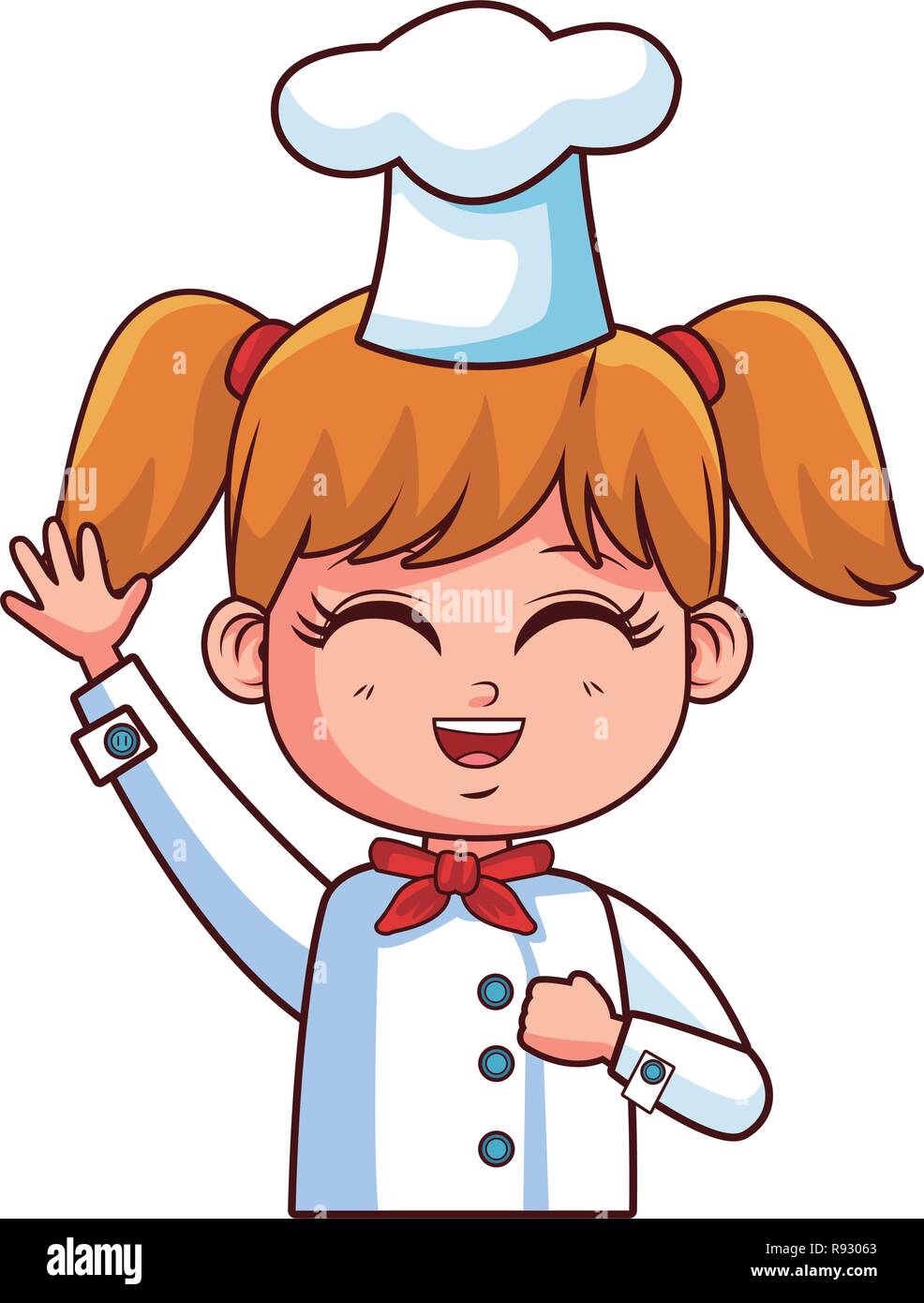Chef girl cartoon Stock Vector Image & Art - Alamy