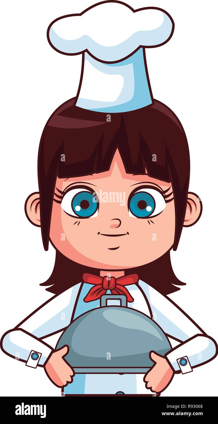 Chef girl cartoon Stock Vector Image & Art - Alamy