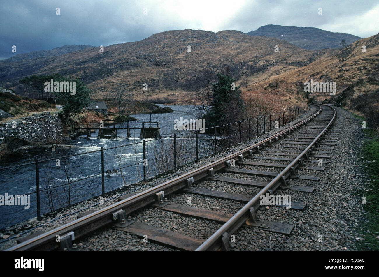 West Highland Line, Loch Eilt, Highlands, Scotland Stock Photo - Alamy